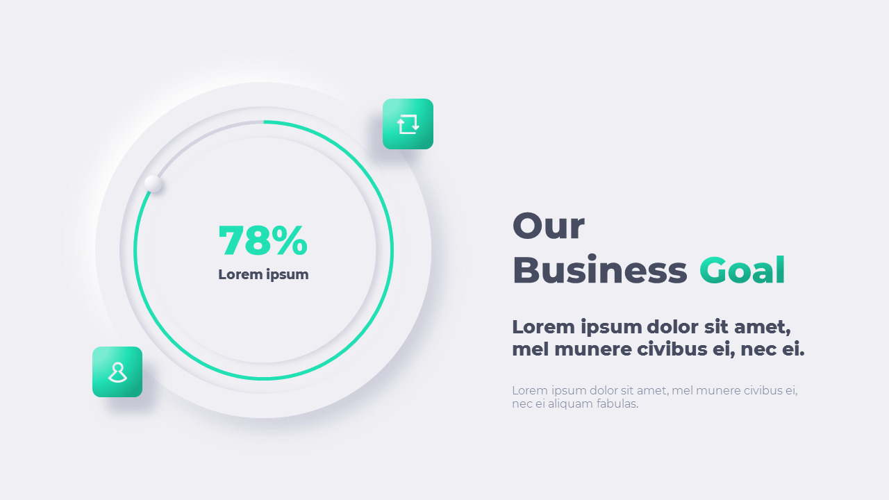 Neumorph Design Pitch Deck design template