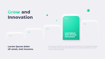 Neumorph Design Pitch Deck design template
