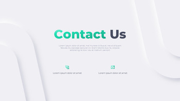 Neumorph Design Pitch Deck design template