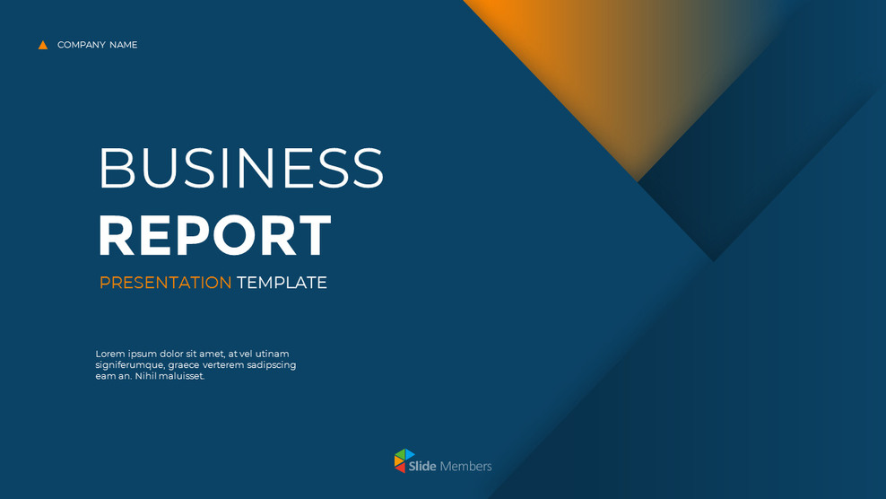 Business Report Modern PowerPoint