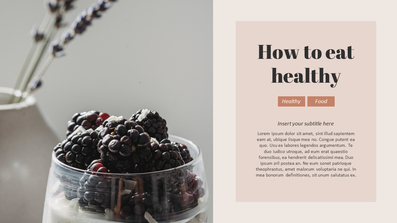 Healthy Eating google slides powerpoint|Business