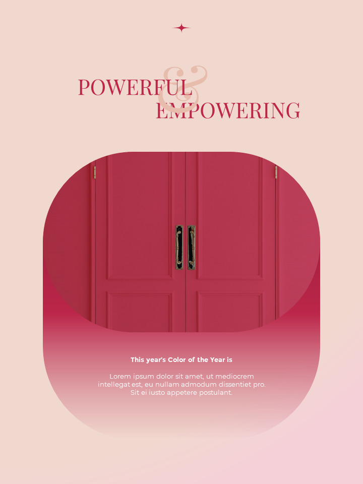 2023 Viva Magenta template ppt