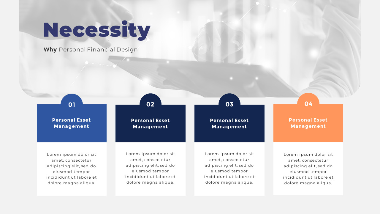 Personal Asset Management slide design