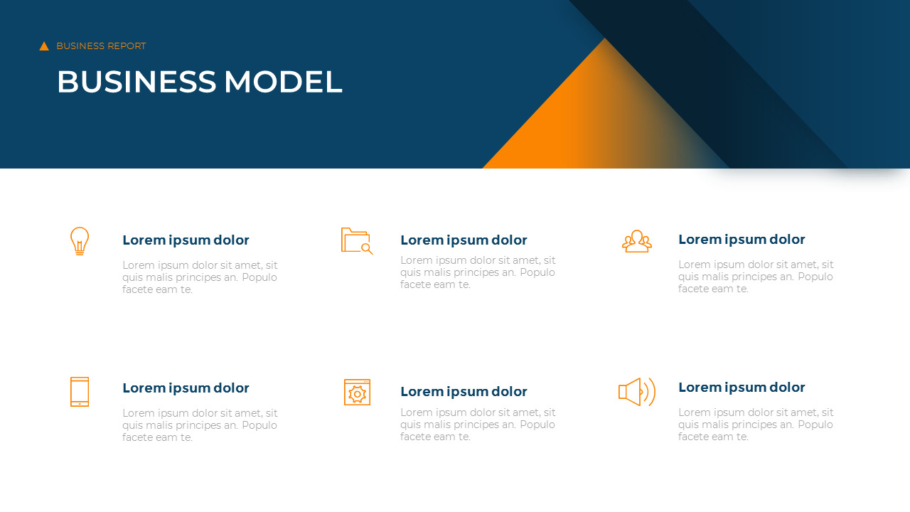 Business Report Modern template google slides business