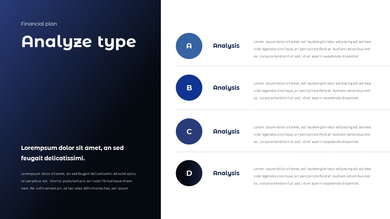 Financial Plan template design