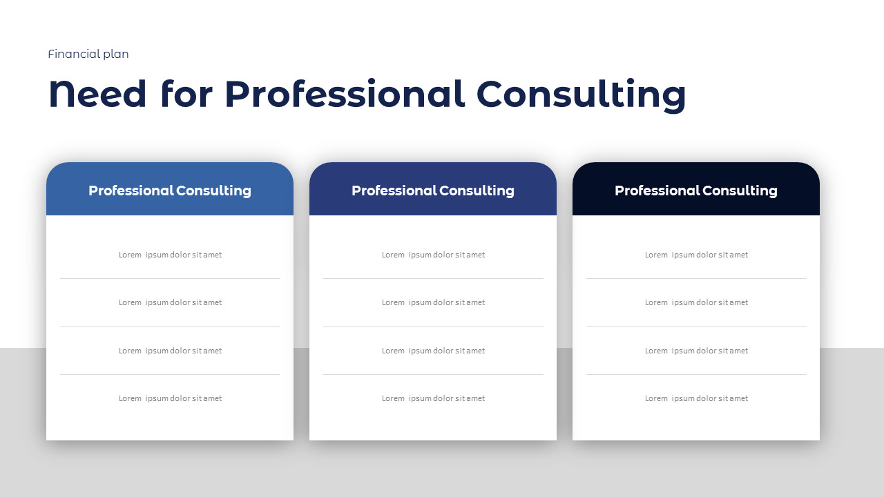Financial Plan template design