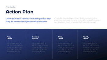 Financial Plan template design