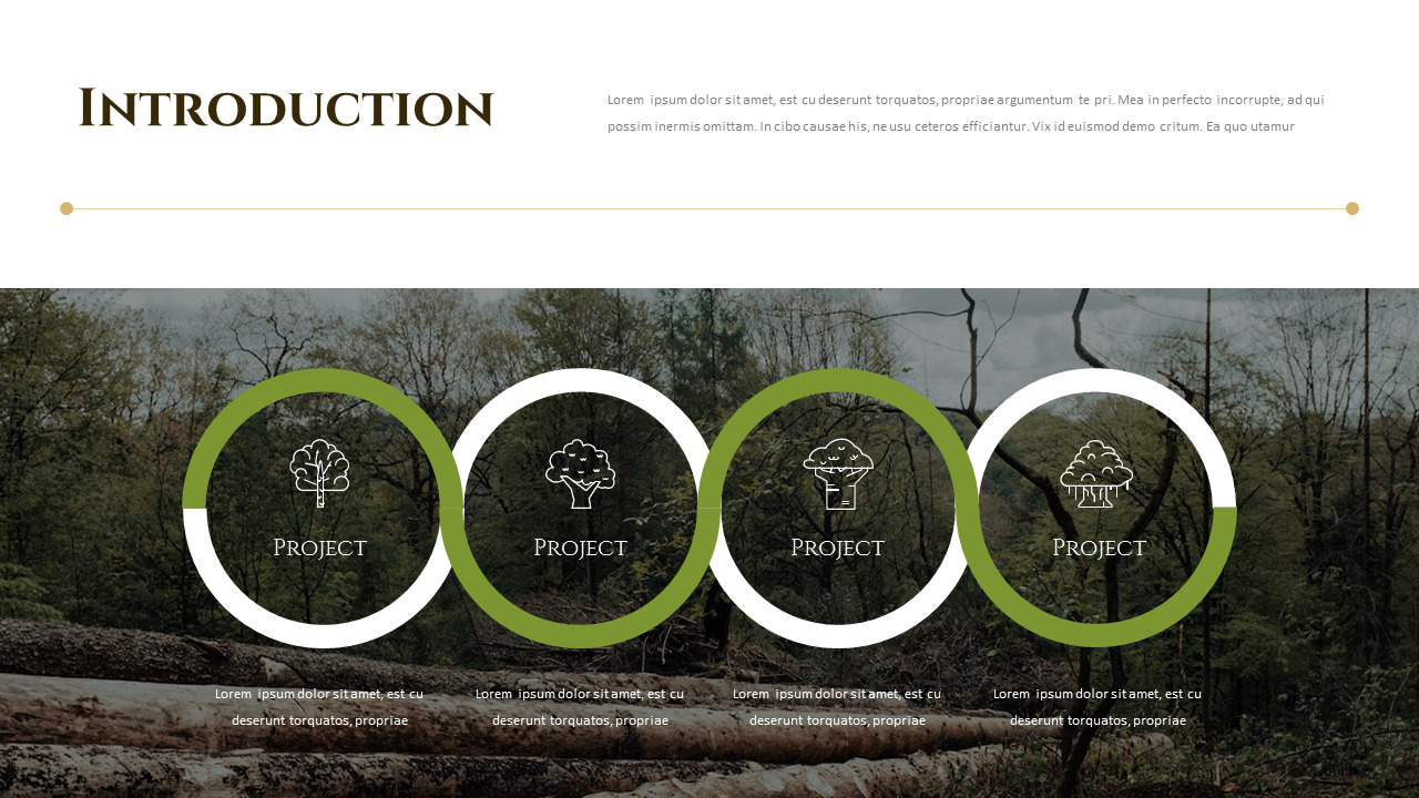 Logging and Deforestation google slides slide templates|Lifestyle