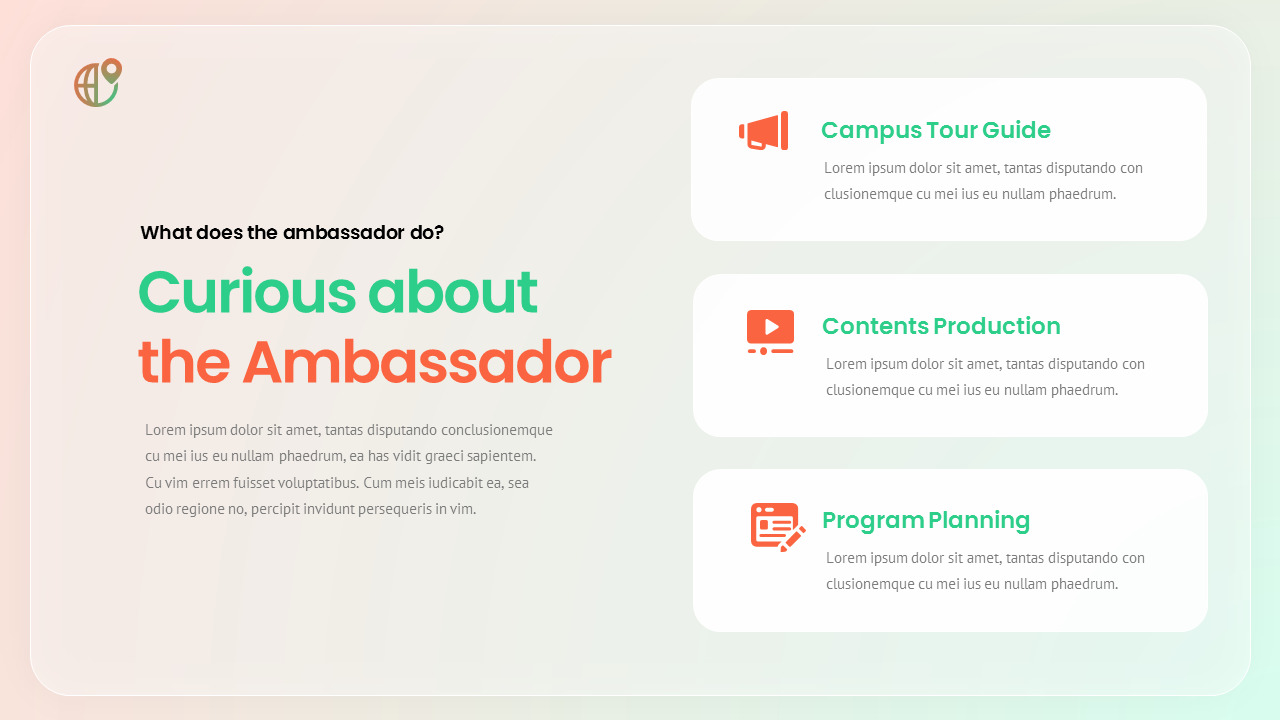 Recruitment of Global Ambassadors Theme Templates