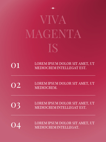 2023 Viva Magenta google slides slide templates