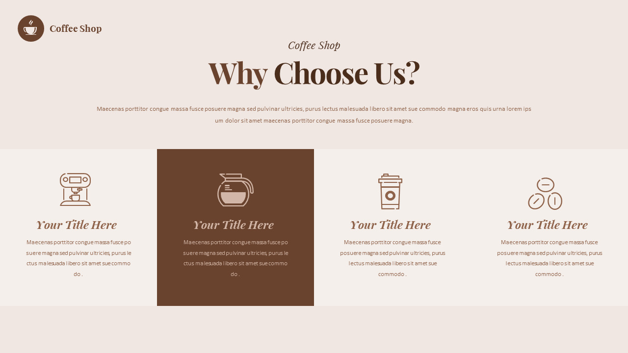 A Proposal to Enter Coffee Shop PowerPoint Format