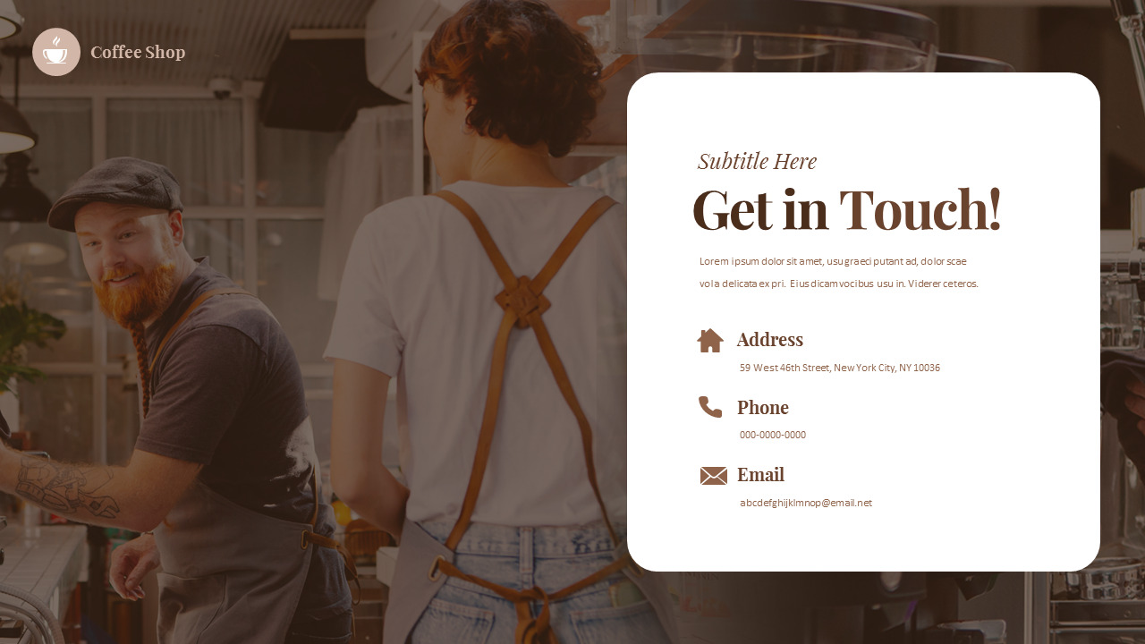 A Proposal to Enter Coffee Shop PowerPoint Format