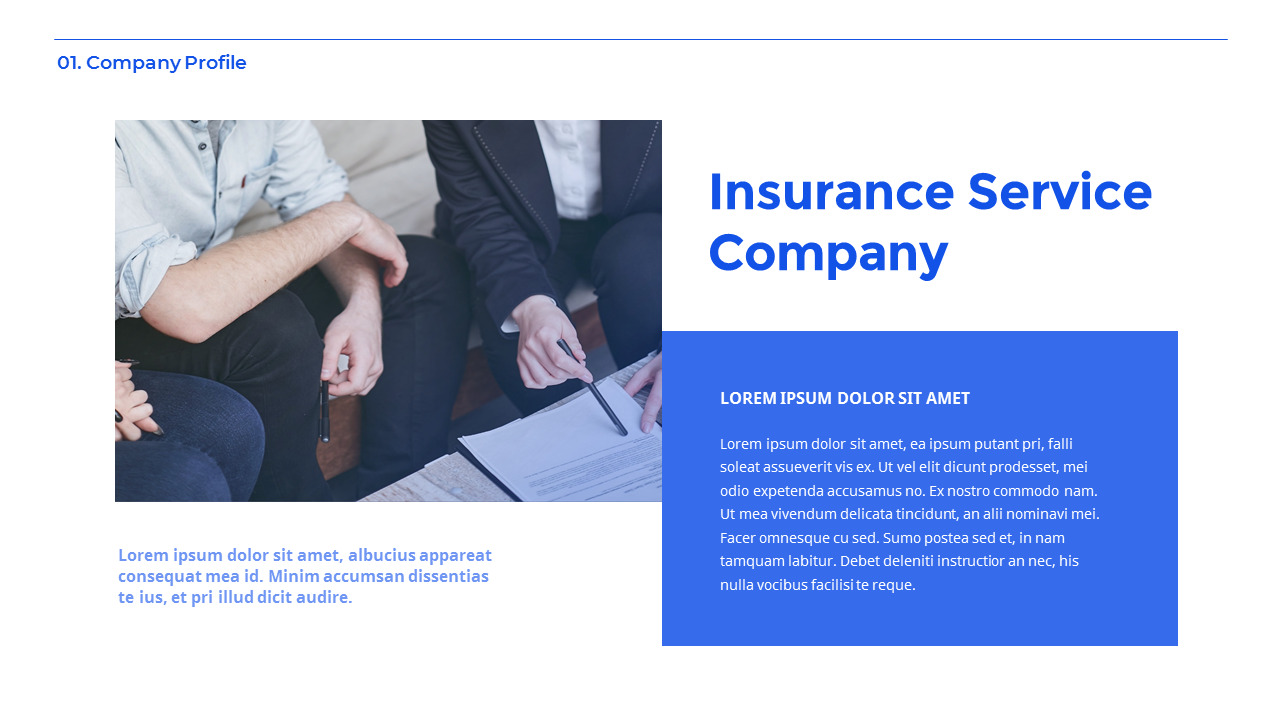 Insurance Service ppt templates google slides template