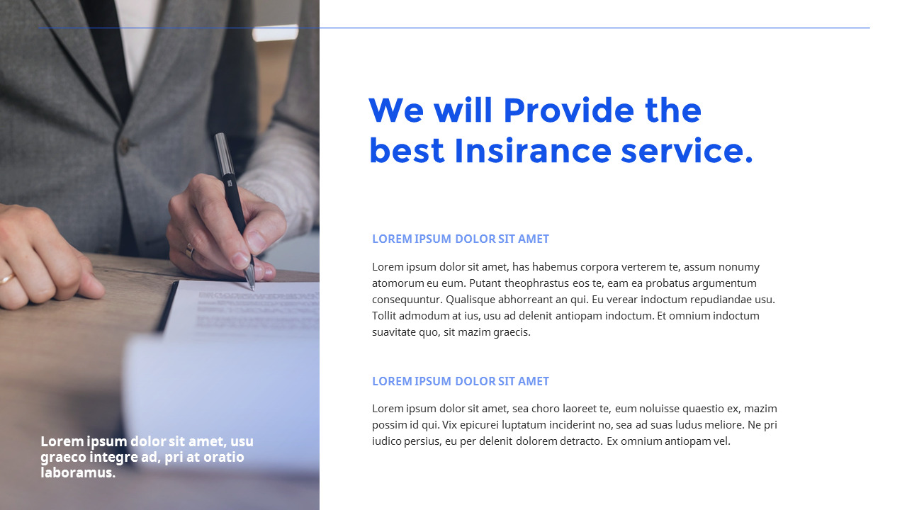 Insurance Service ppt templates google slides template