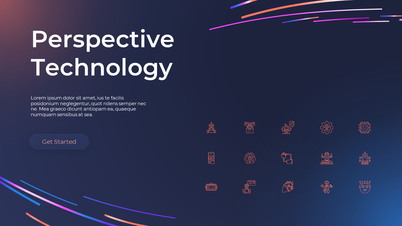 Perspective Technology presentation template ppt powerpoint