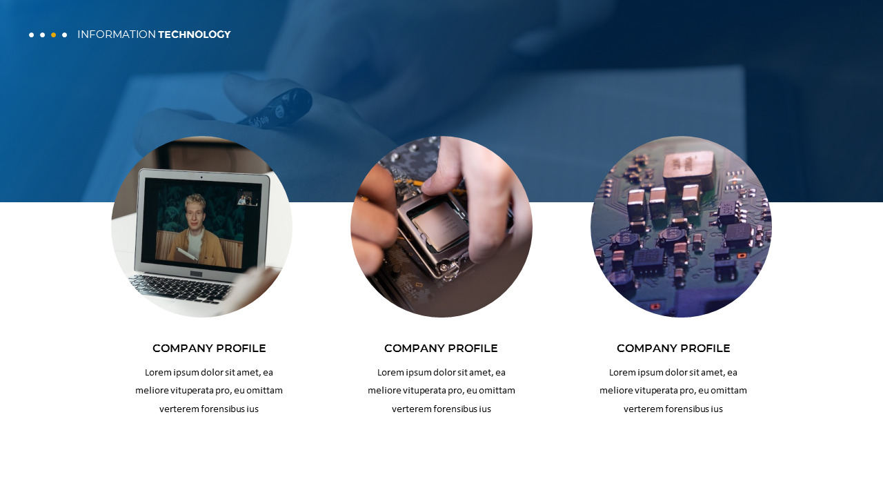 IT Company computer ppt background|Business|Templates