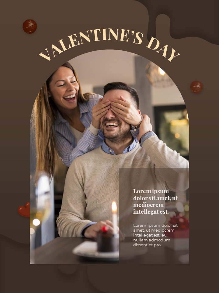 Sweet Valentine’s Day Theme best ppt template