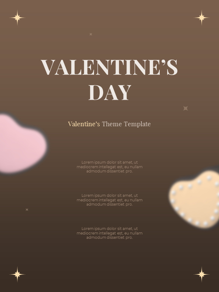 Sweet Valentine’s Day Theme best ppt template