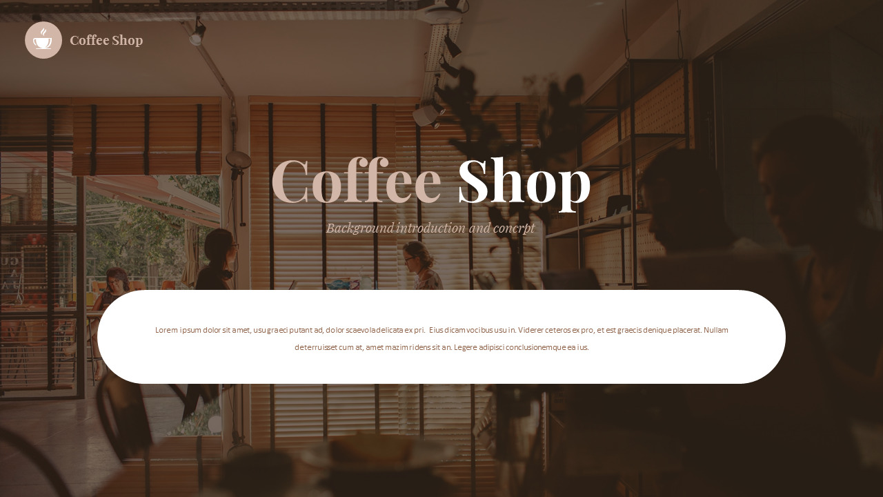 A Proposal to Enter Coffee Shop google slides theme