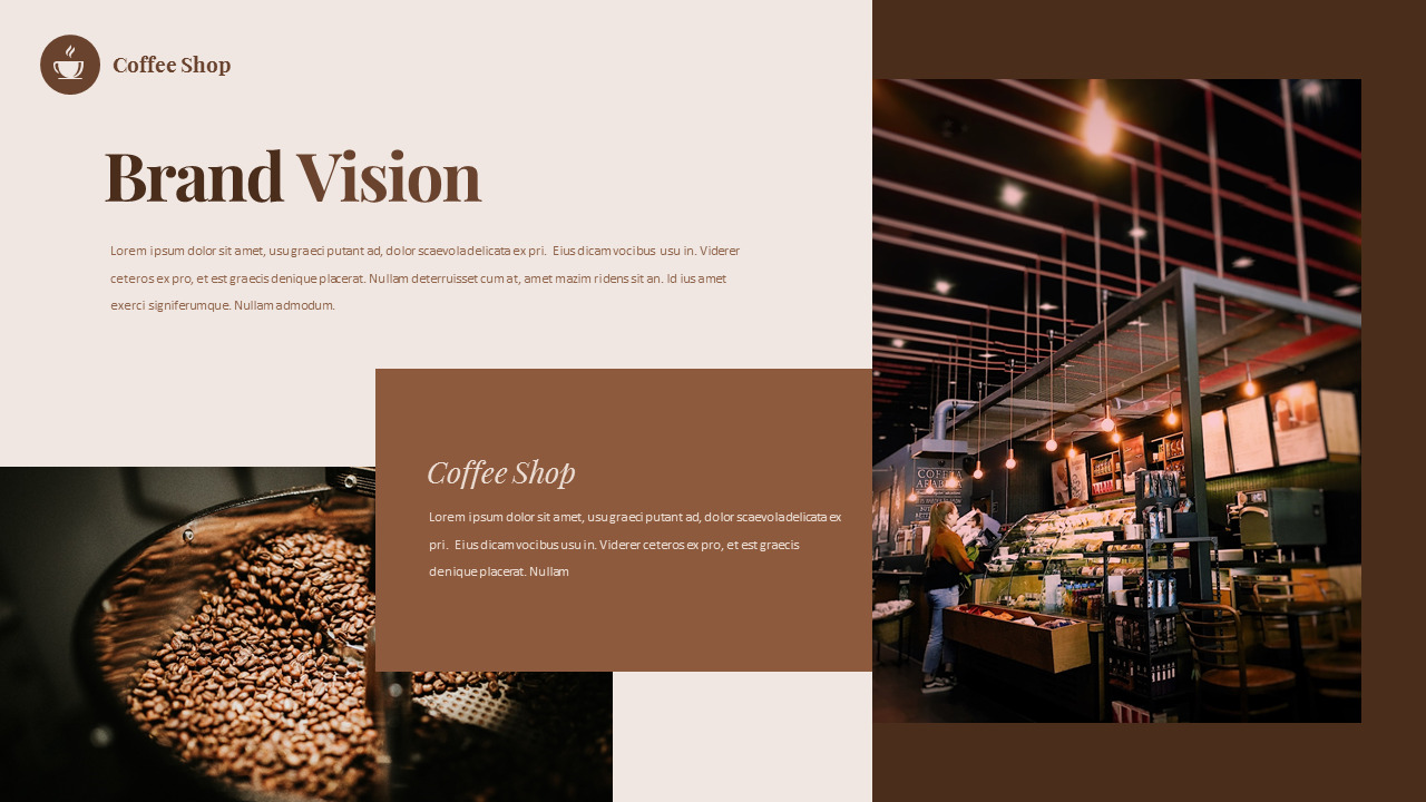 A Proposal to Enter Coffee Shop google slides theme