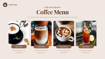 A Proposal to Enter Coffee Shop google slides theme