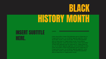 Black History Month Google PowerPoint Presentation