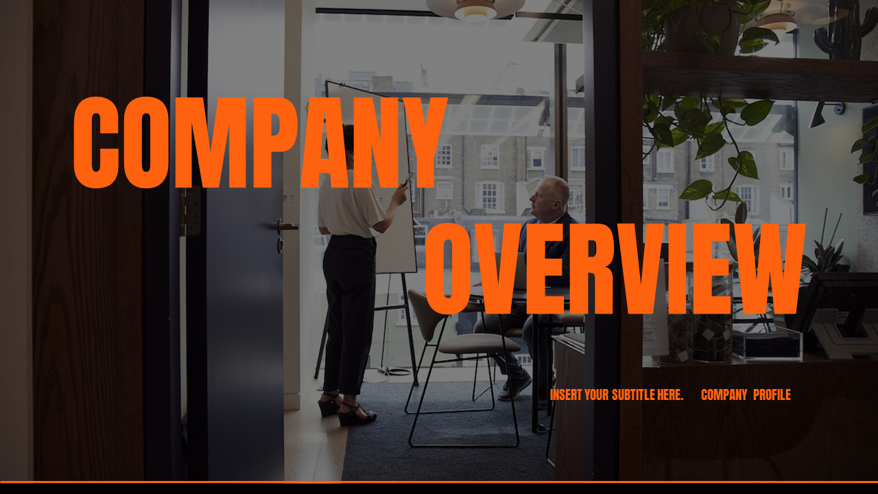 Company Profile presentation slide design