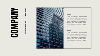 Company Profile presentation slide design