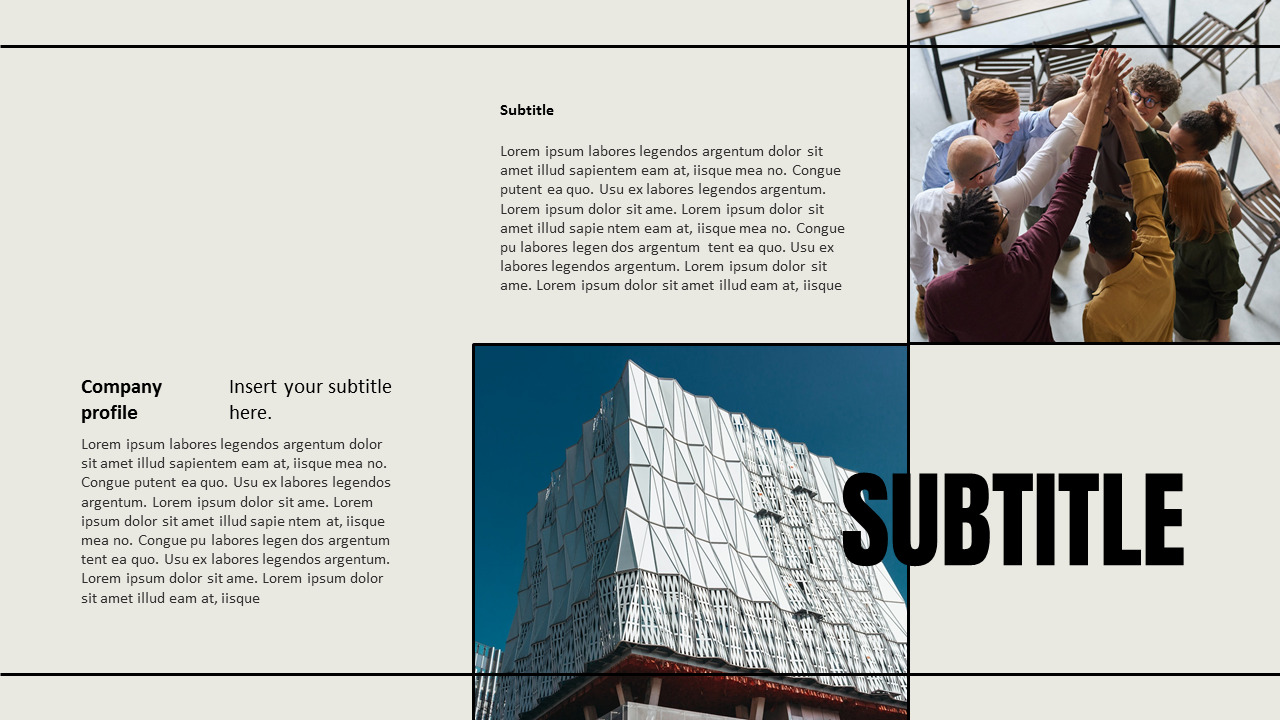 Company Profile presentation slide design