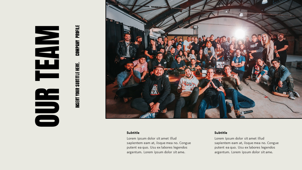 Company Profile presentation slide design