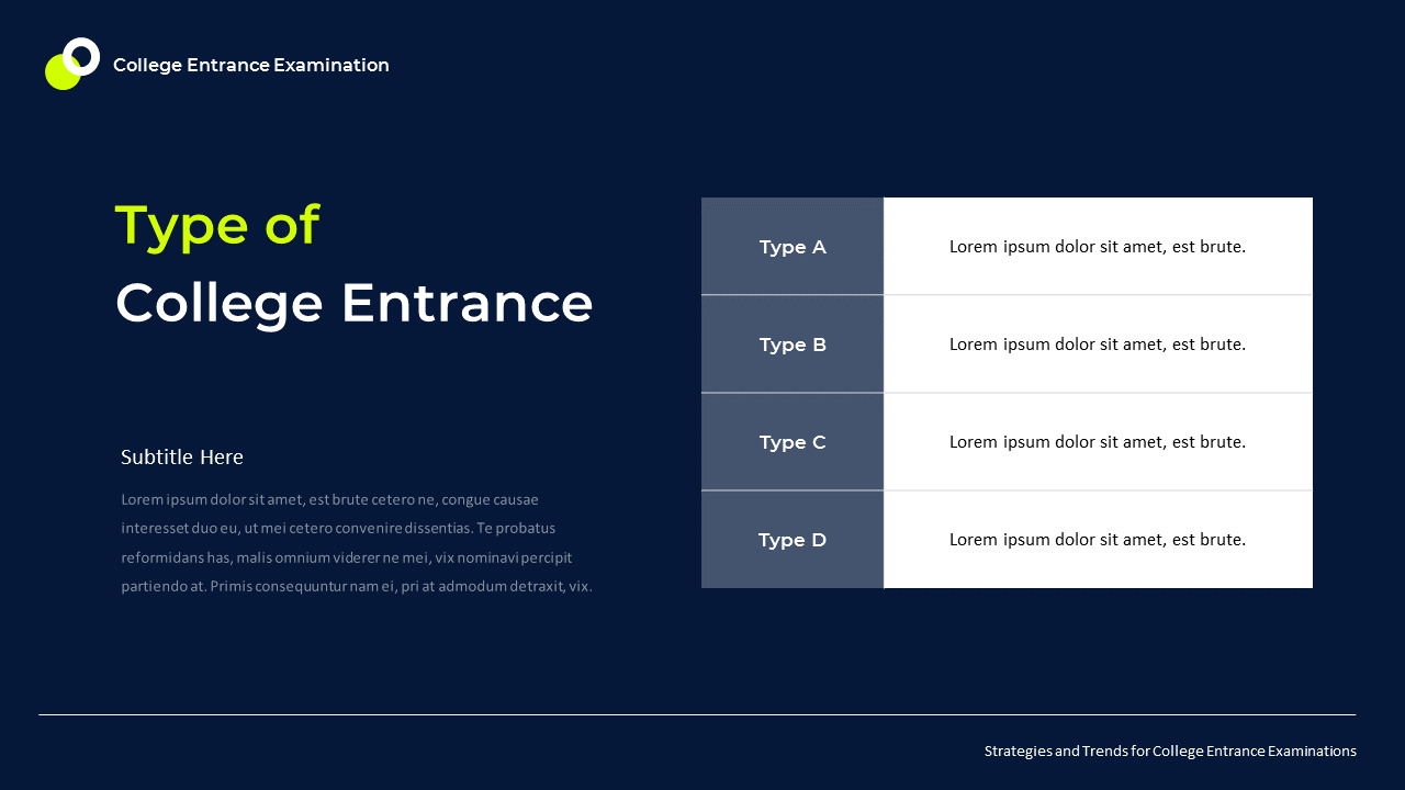 College Entrance Background PowerPoint