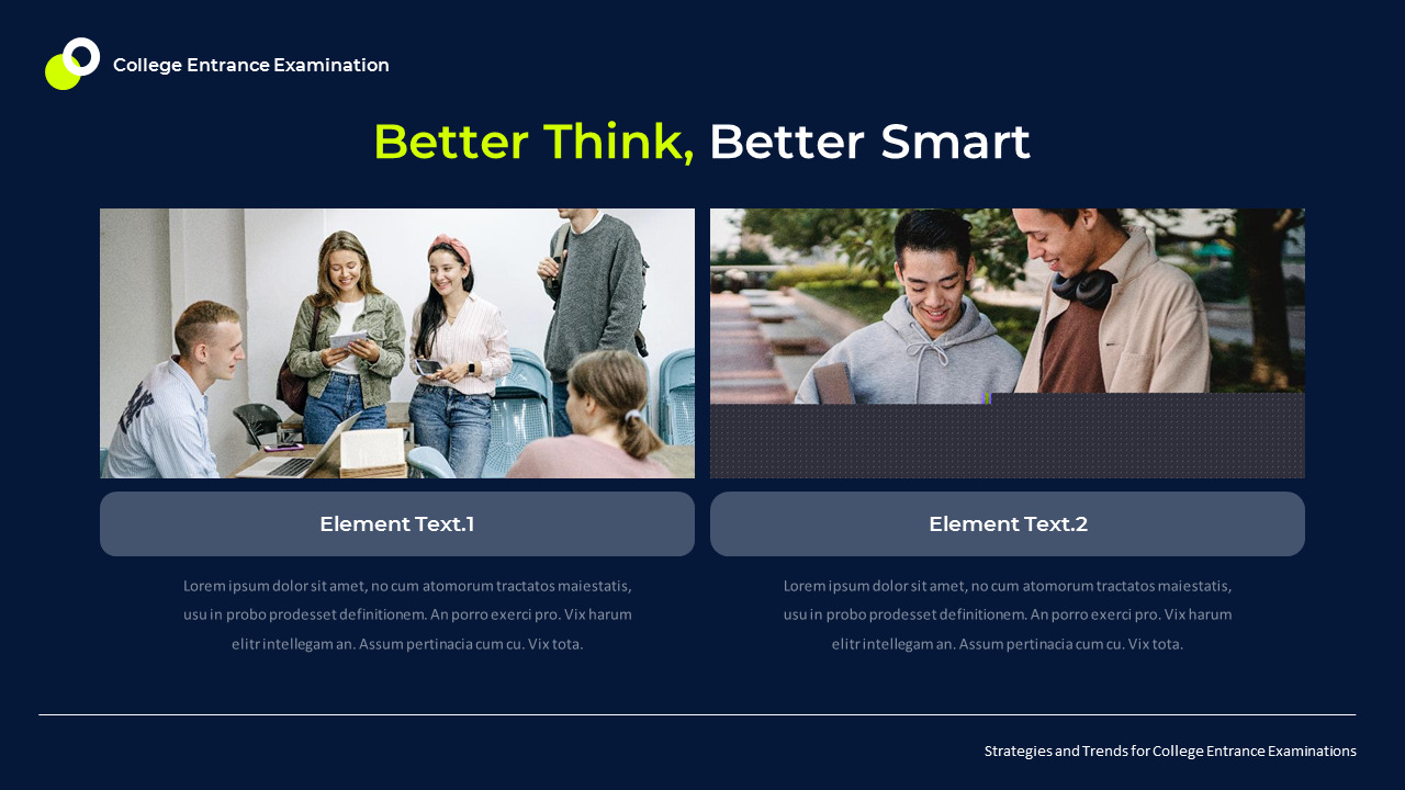 College Entrance Background PowerPoint