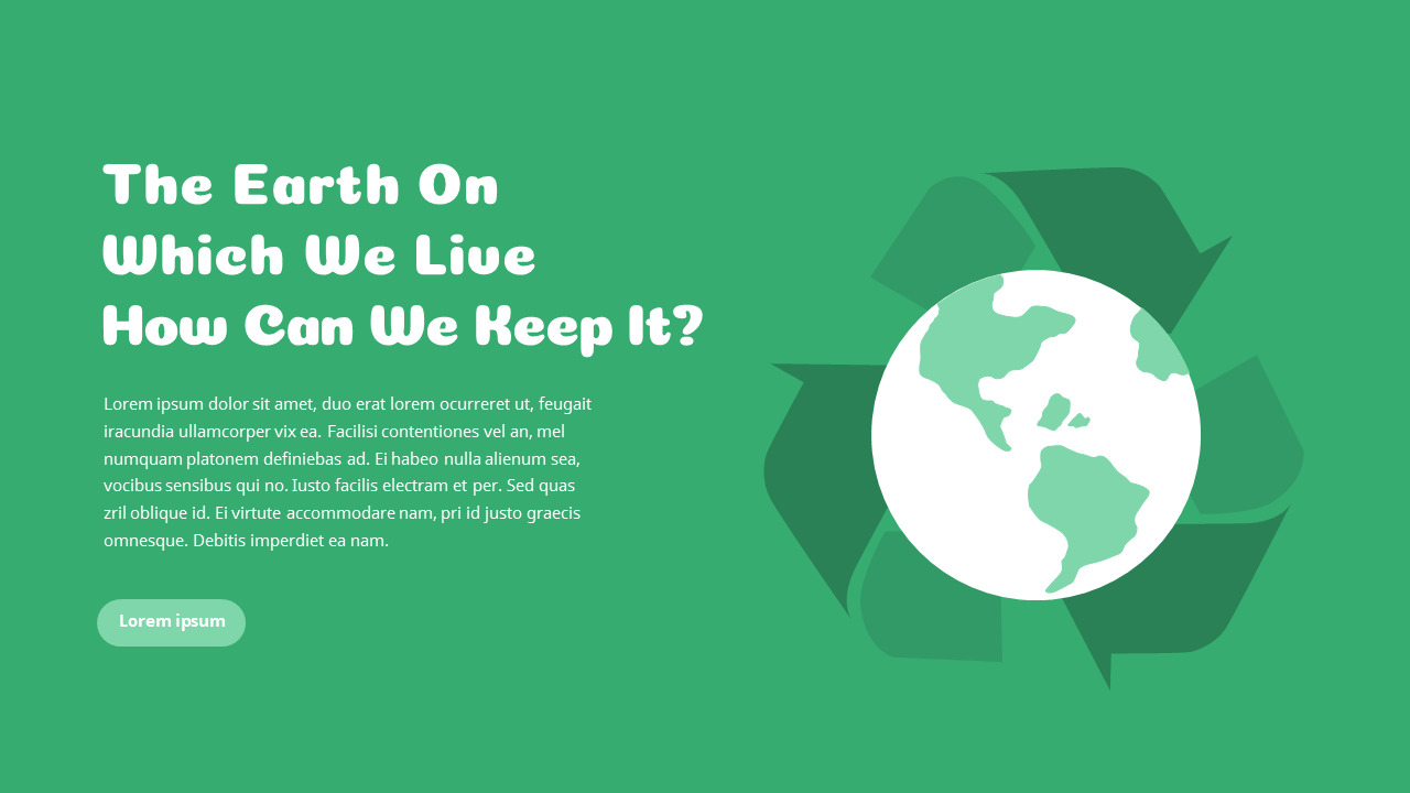 Zero waste Campaign best pitch deck template