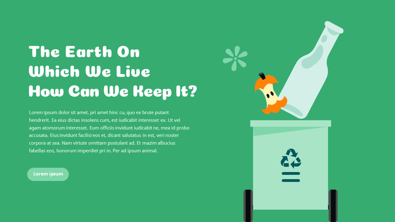 Zero waste Campaign best pitch deck template