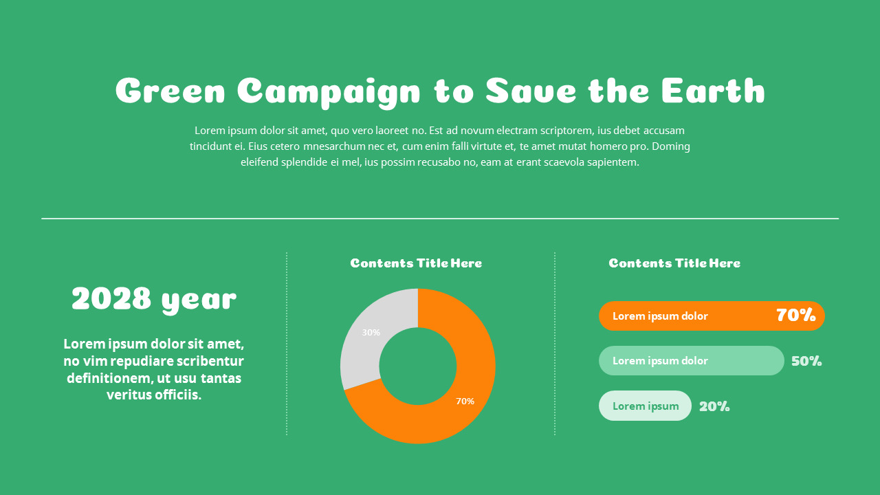 Zero waste Campaign best pitch deck template