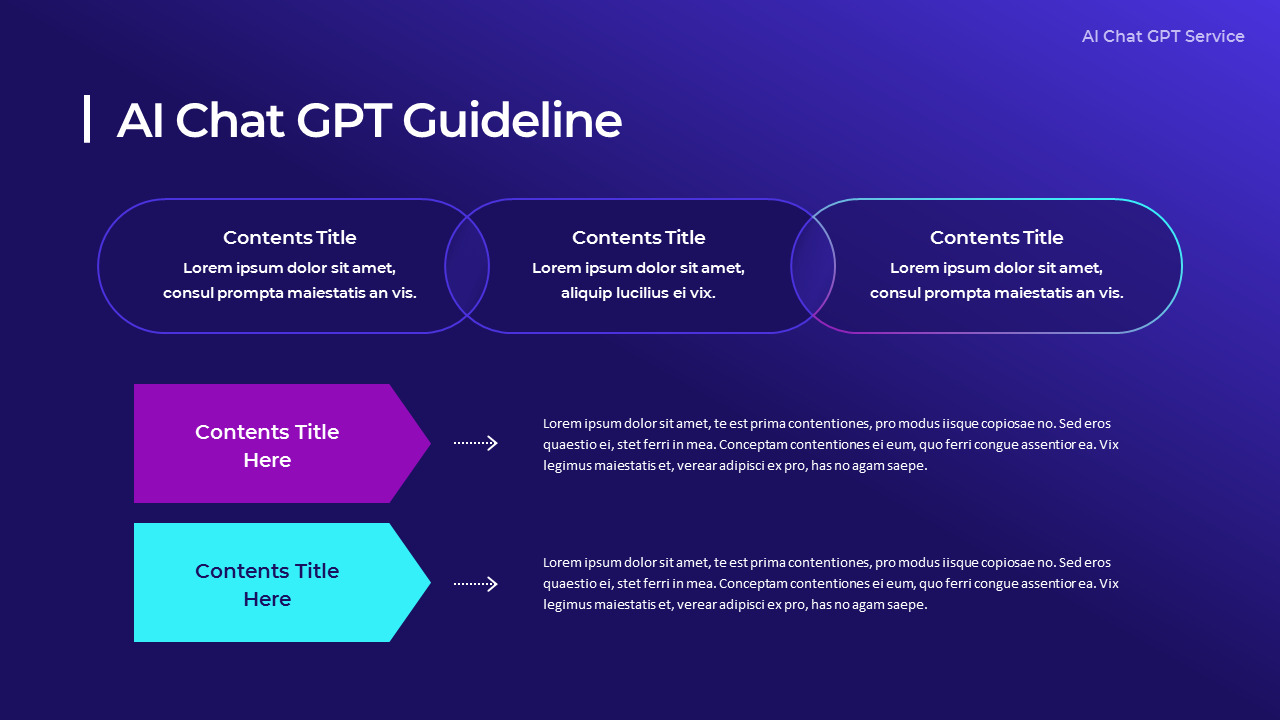 AI Chat GPT Service Google Slides Templates