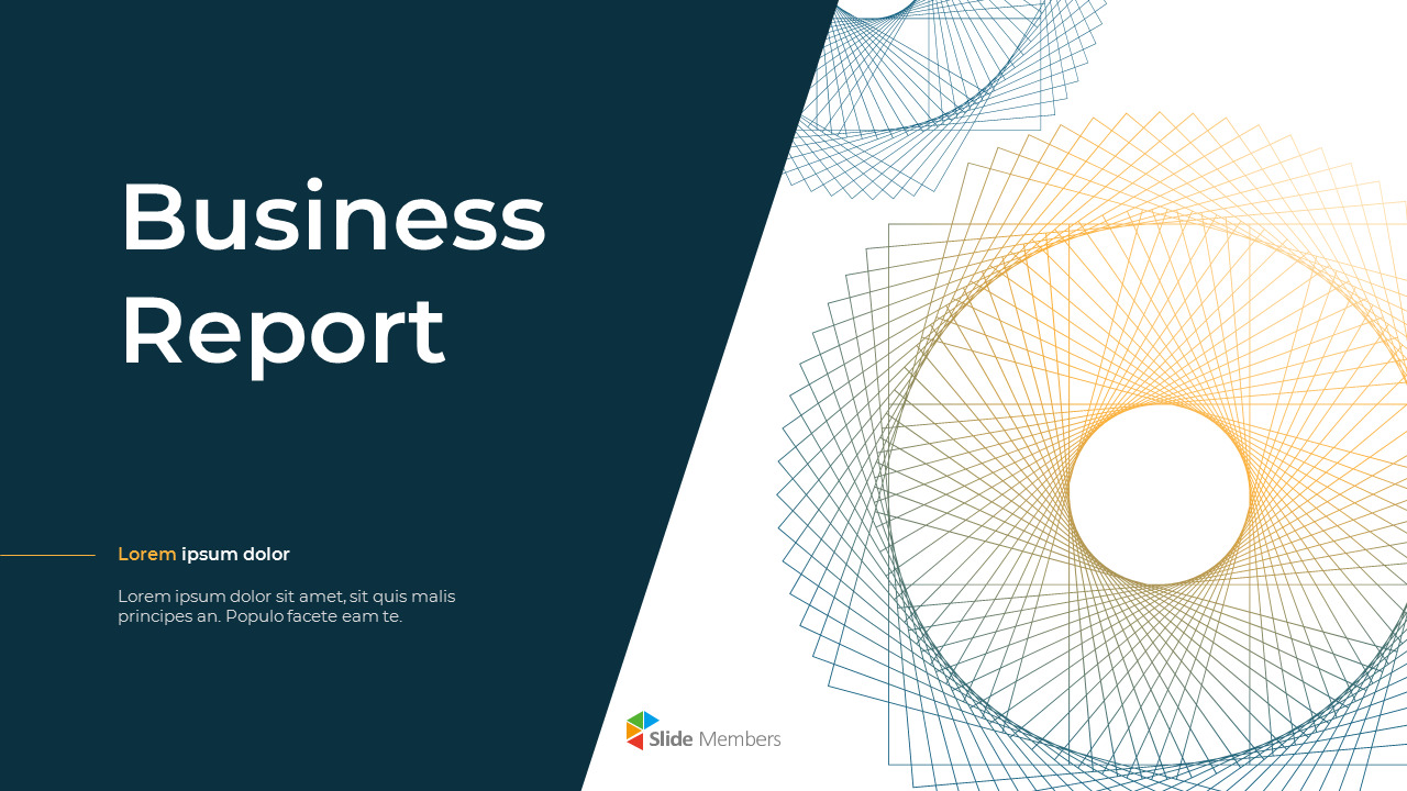 Business Report Abstract PPT Design Templates