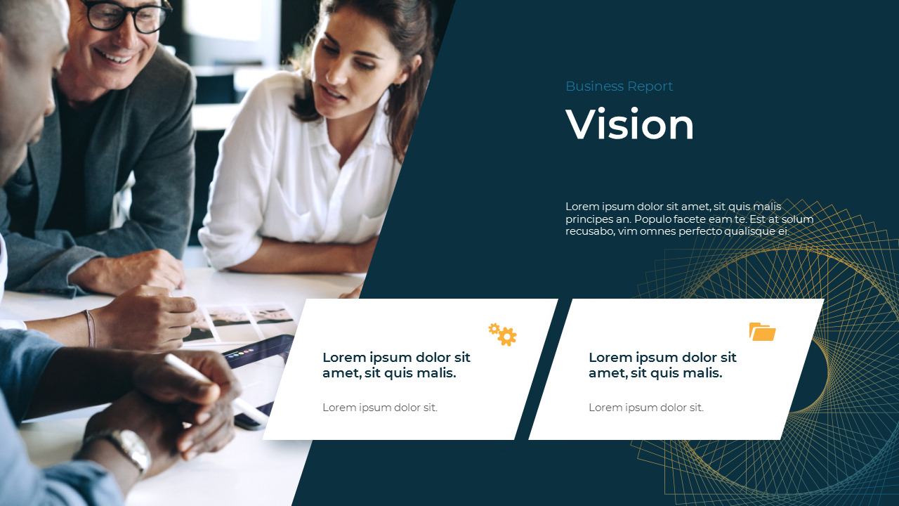 Business Report Abstract PPT Design Templates