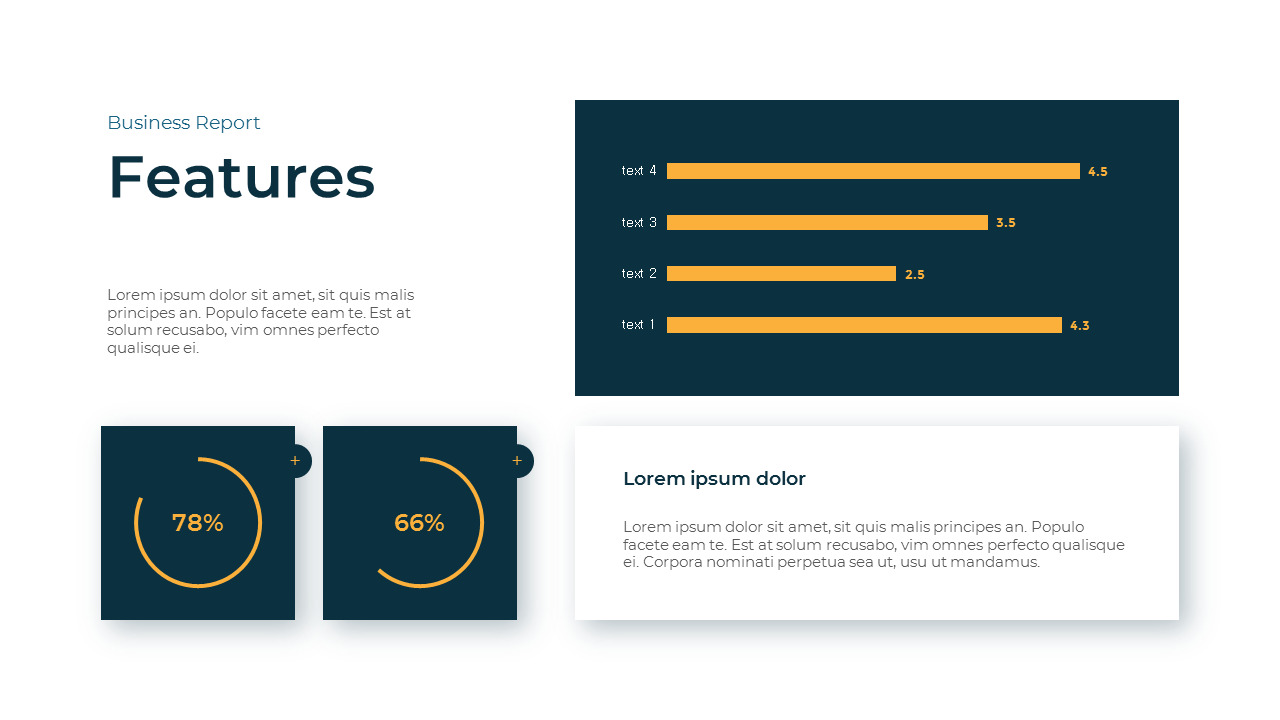Business Report Abstract PPT Design Templates