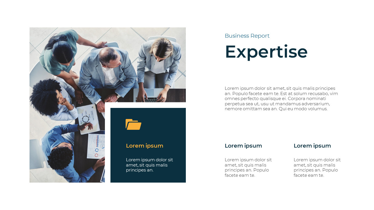 Business Report Abstract PPT Design Templates