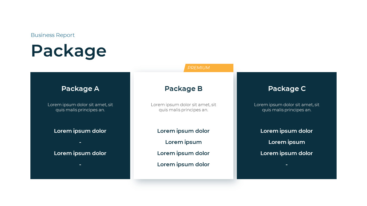 Business Report Abstract PPT Design Templates