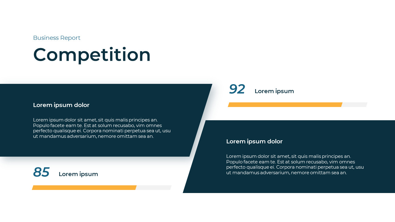 Business Report Abstract PPT Design Templates