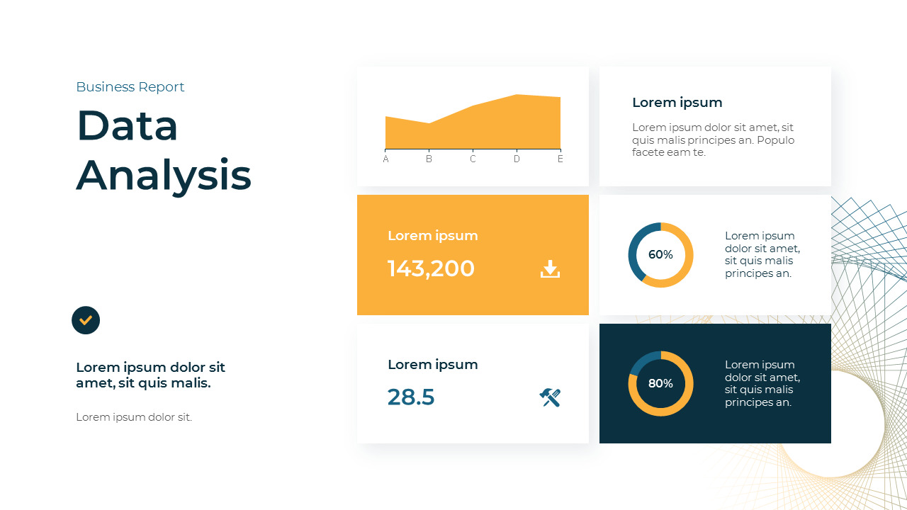 Business Report Abstract PPT Design Templates