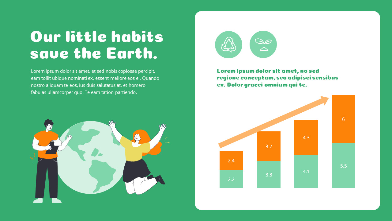 Zero waste Campaign best pitch deck template