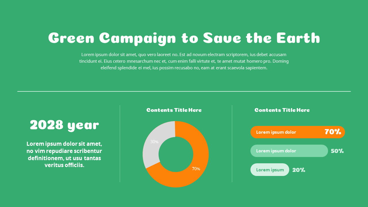 Zero waste Campaign Simple Google Slides Templates