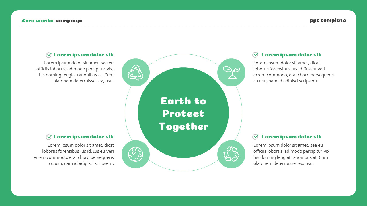 Zero waste Campaign Simple Google Slides Templates