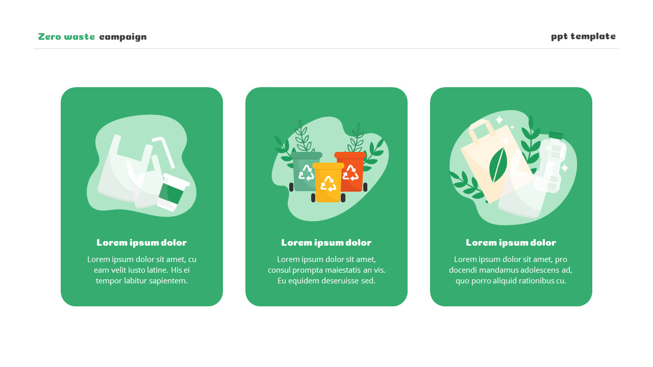 Zero waste Campaign Simple Google Slides Templates