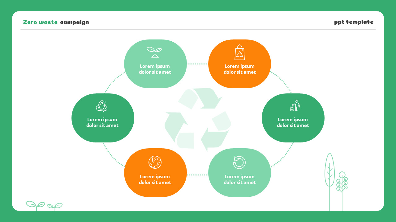 Zero waste Campaign Simple Google Slides Templates