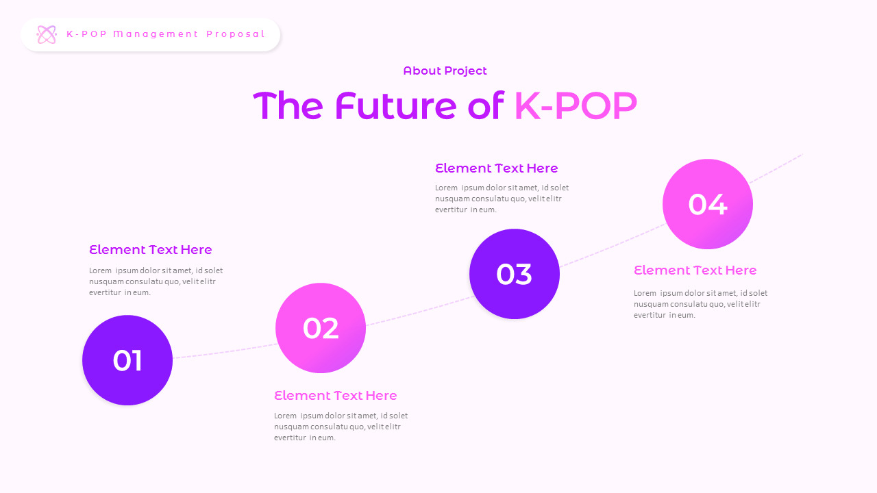K-POP Entertainment Management Interactive PPT
