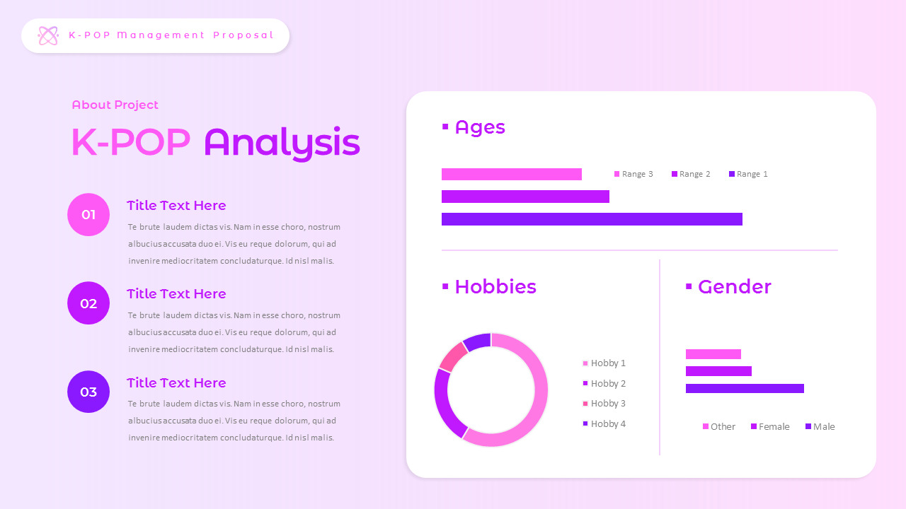 K-POP Entertainment Management Interactive PPT